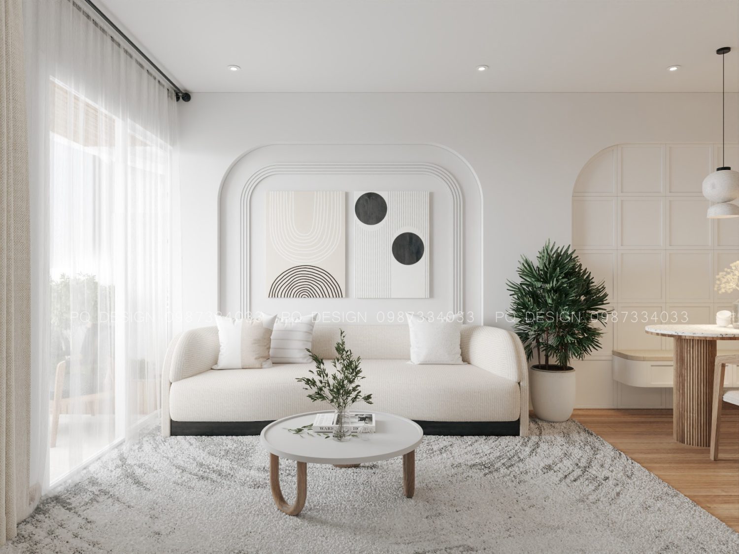 13517. 3Ds Max Living Room - Kitchen Interior Model Download by Pham ...