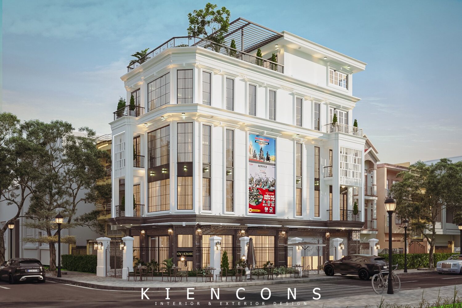 13590. Free 3Ds Max Villa Exterior Model Download By Kts Nhat Minh