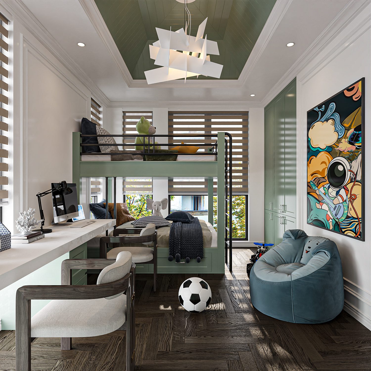 13633. 3Ds Max Bedroom Interior Model Download by Mai Long