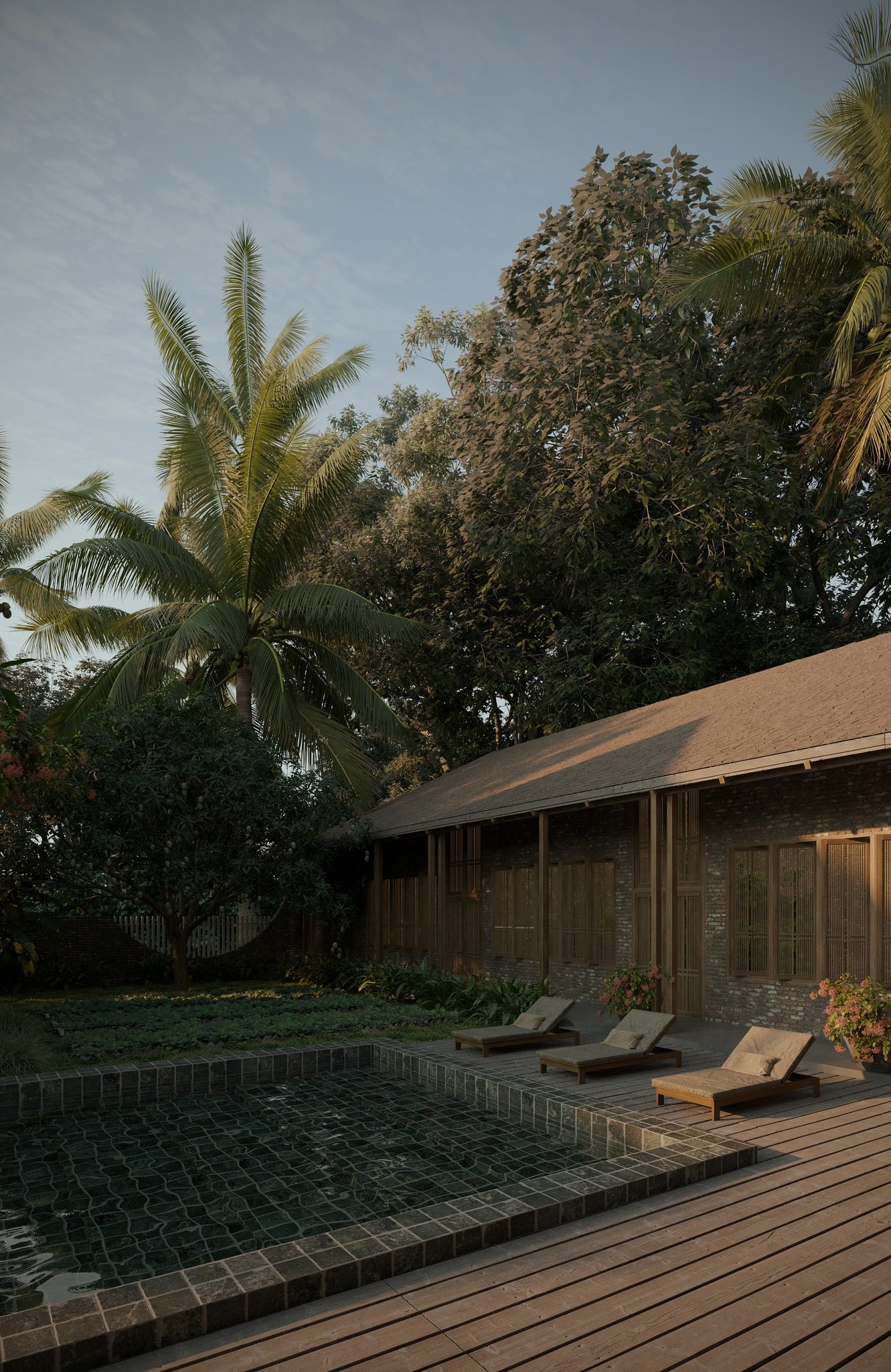 13787. Free 3Ds Max Villa Exterior Model