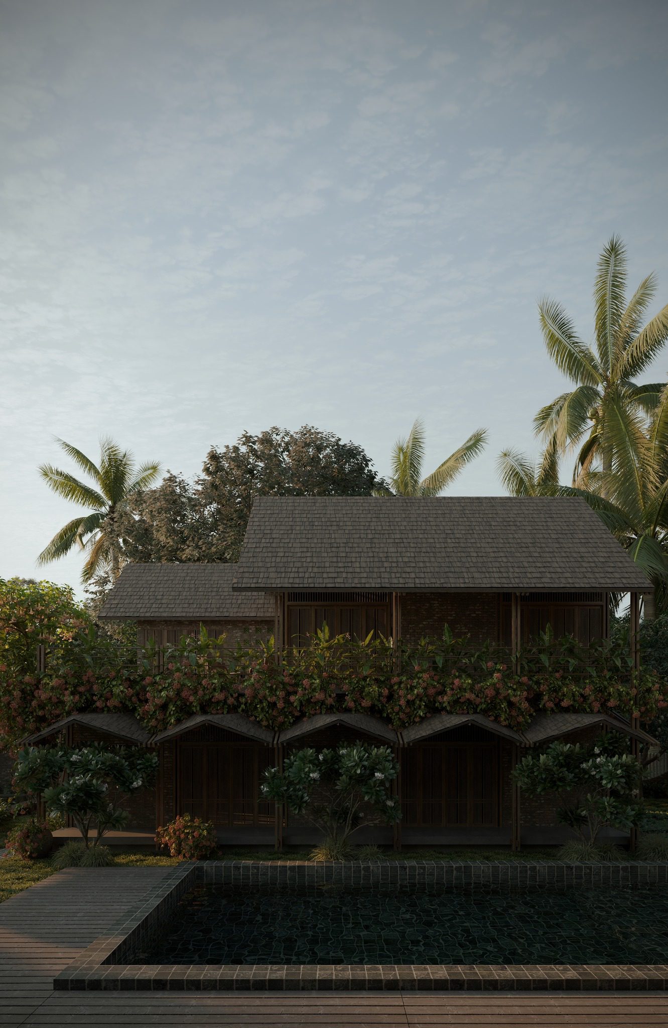 13787. Free 3Ds Max Villa Exterior Model