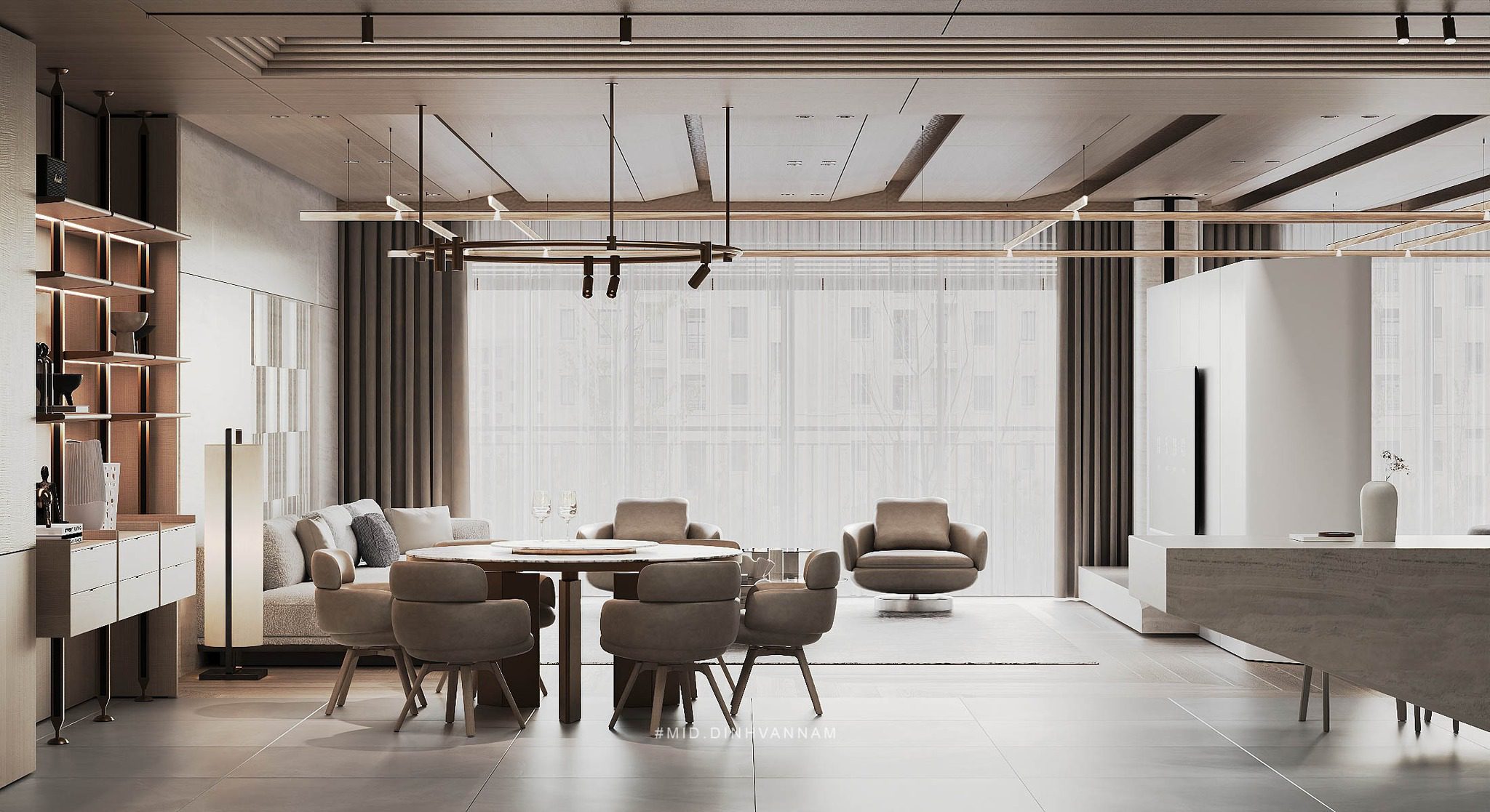 13809. 3Ds Max Apartment Interior Model Download By Dinh Van Nam