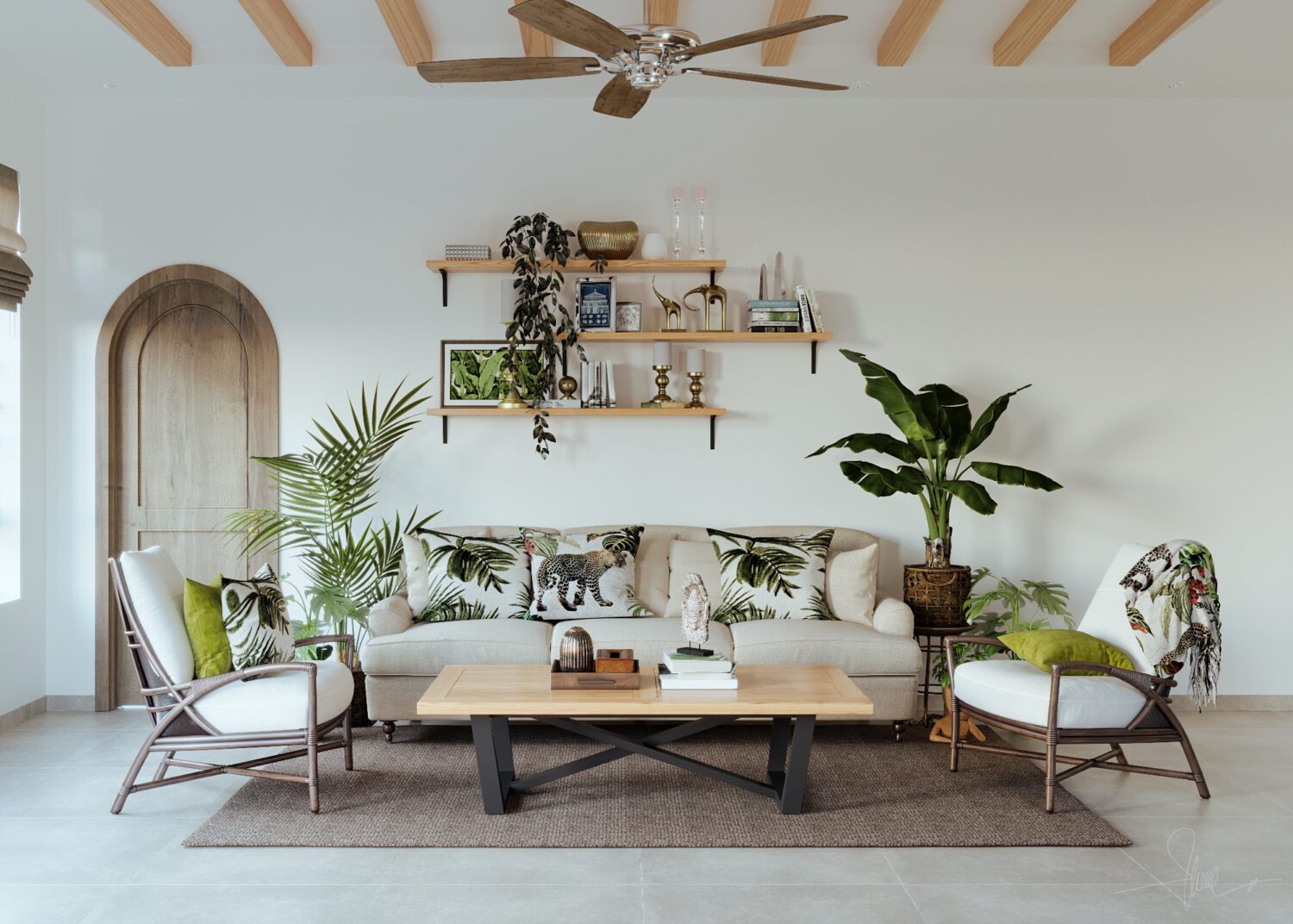 12955. Free 3D Living Room Interior Model Download