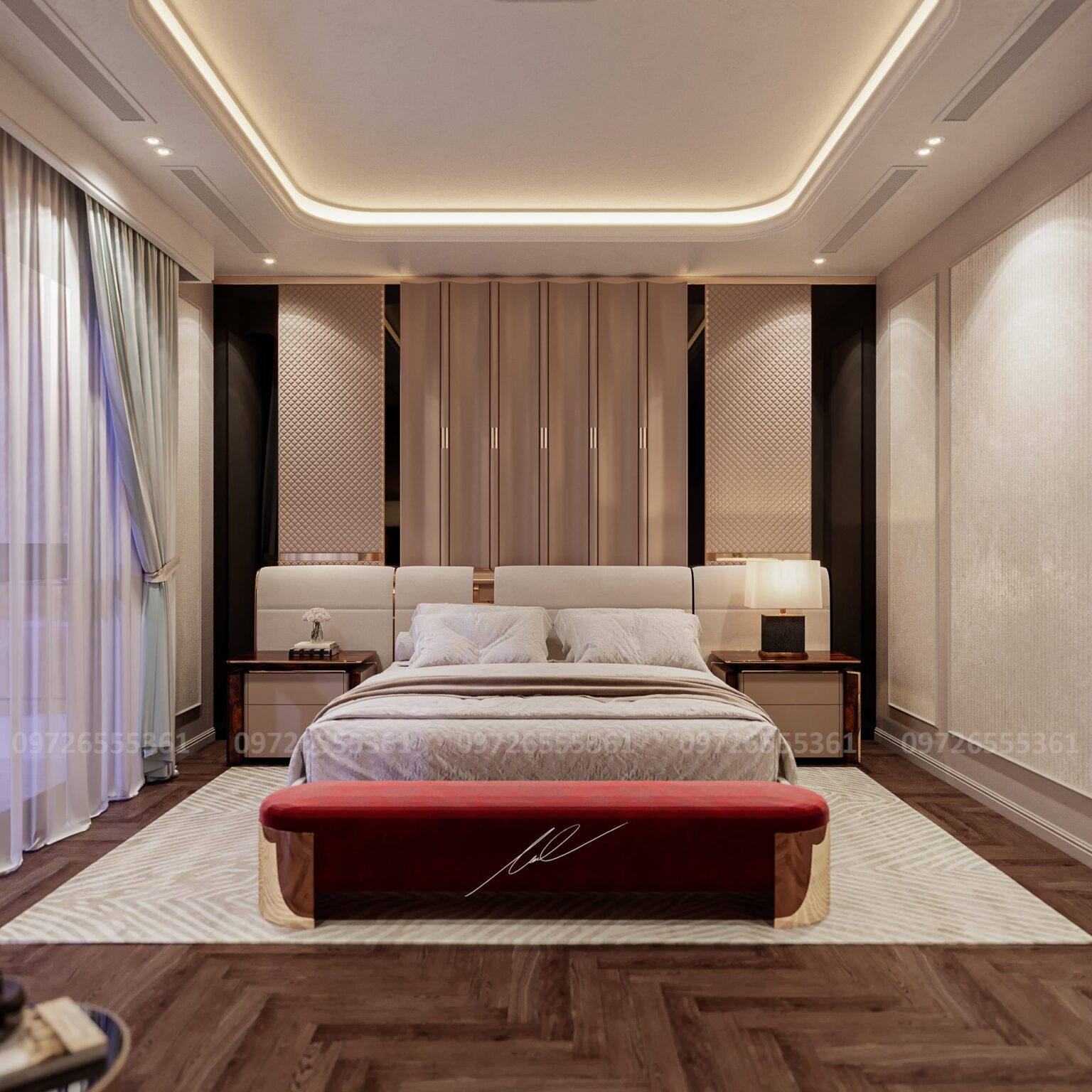 13819. 3Ds Max Master Bedroom Interior Model Download By Canh Pham