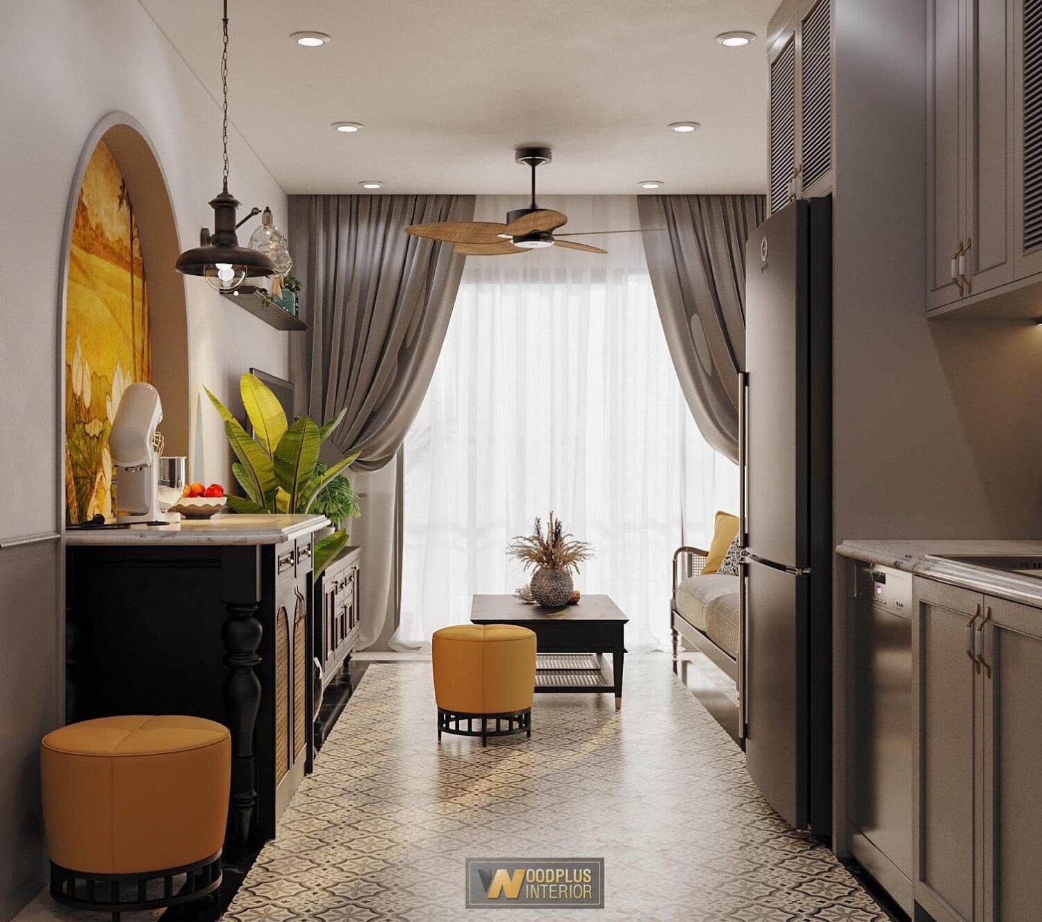 12464. 3D Indochine Apartment Interior Model Download By Nguyen Thi ...