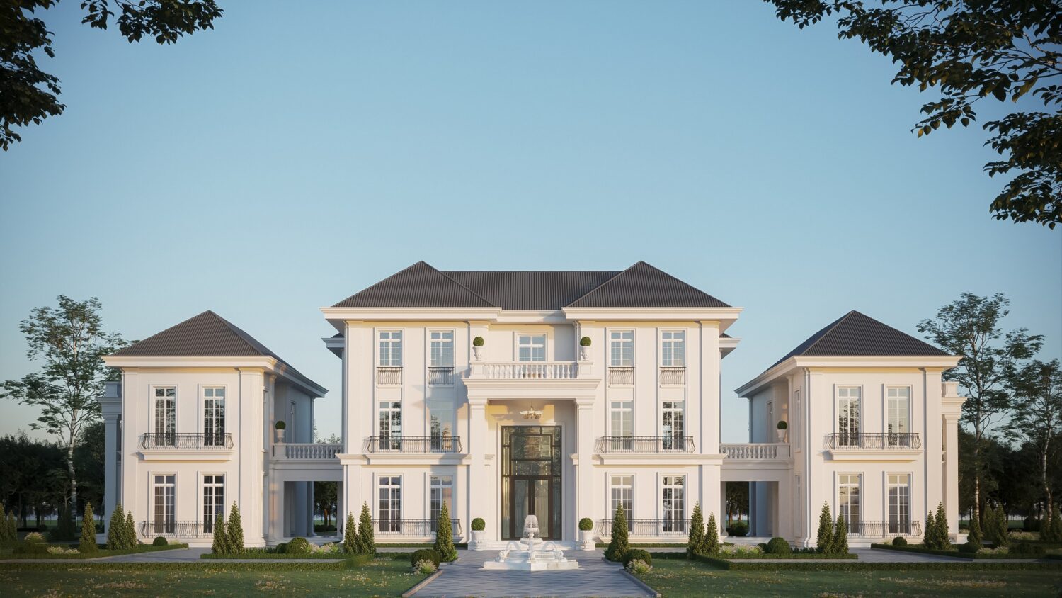 12821. Free 3D Villa Exterior Model Download by Vu Phuc Hung