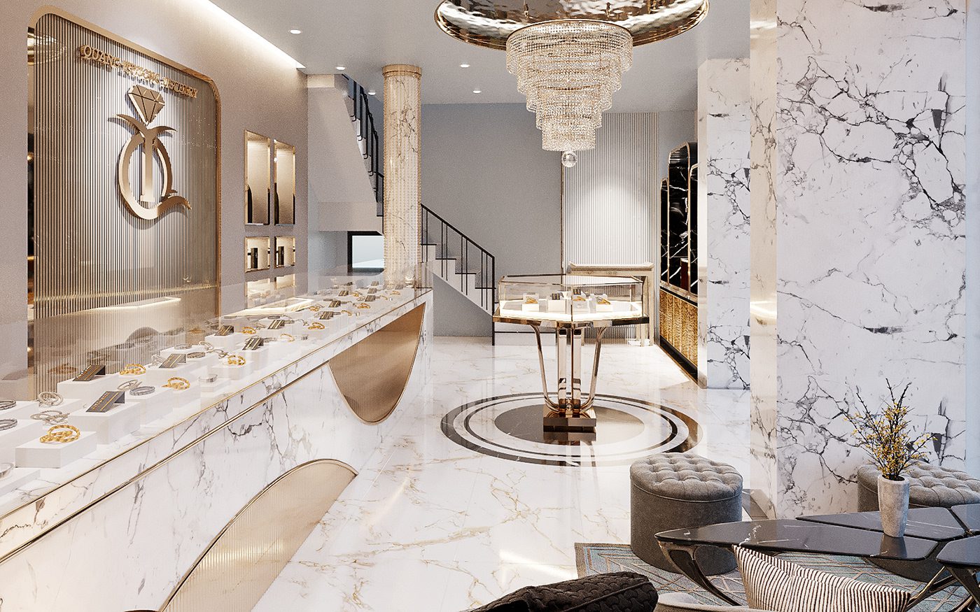 12096. Free 3D Diamond Store Interior Model Download By Vu Huy Hien