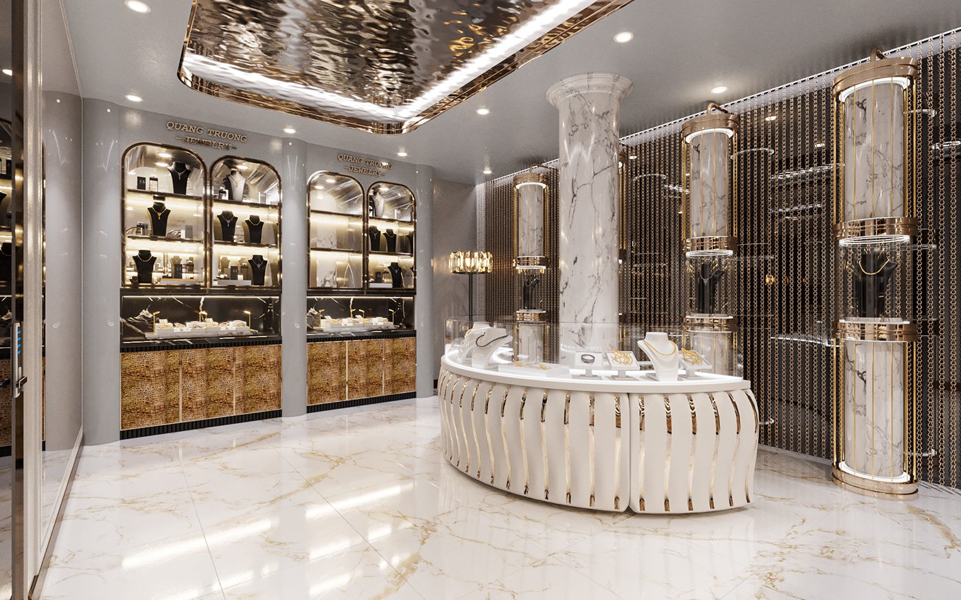 12096. Free 3D Diamond Store Interior Model Download By Vu Huy Hien