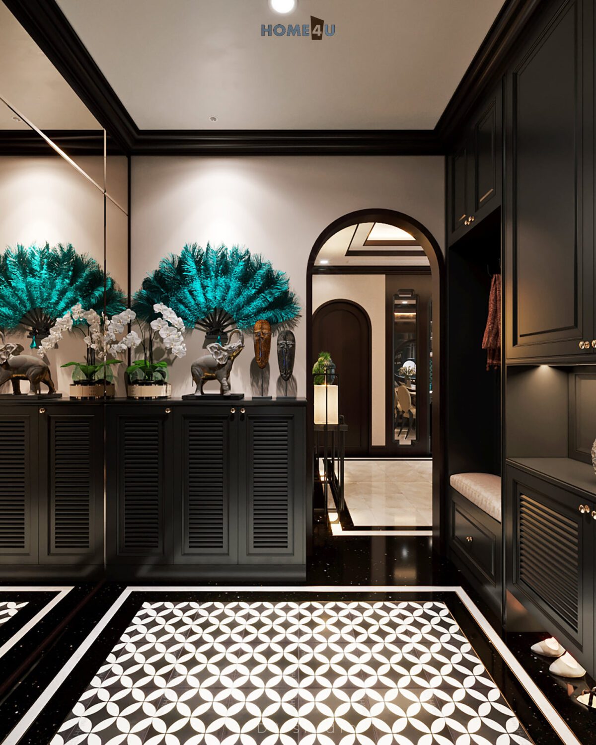 12370. 3D Indochine Apartment Interior Model Download By Duong Bui