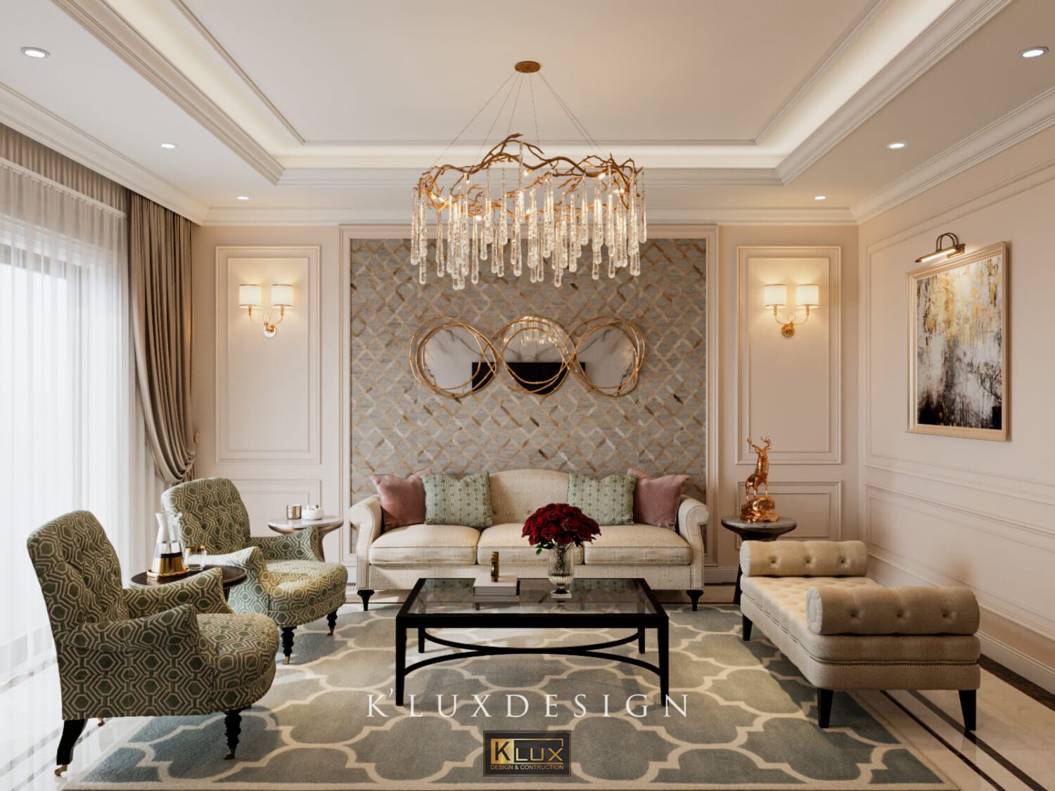 9628. 3D Interior Neoclassical Apartment Model For Free Download by ...