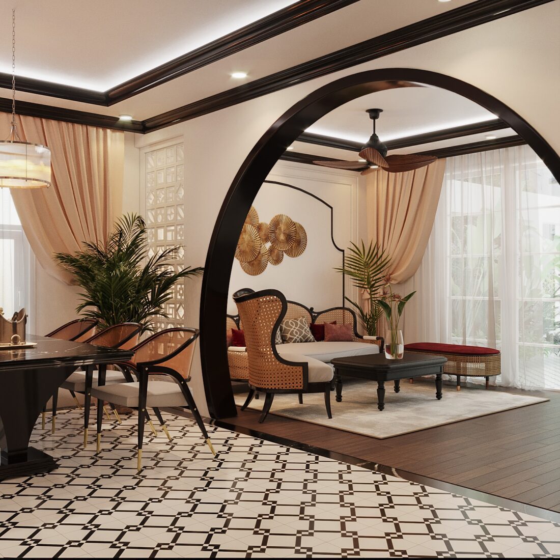 3D Interior Kitchen – Livingroom 170 Scene 3dsmax By Le Viet Dung
